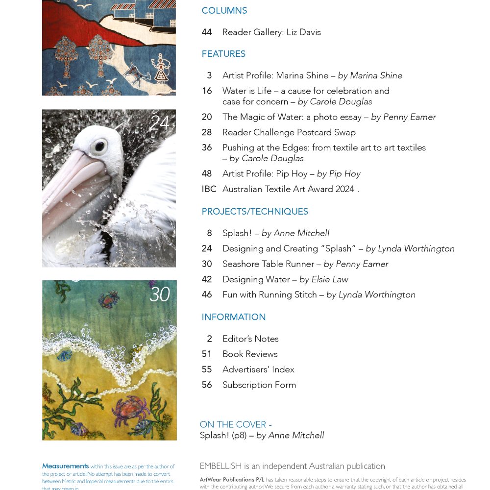 Artwear Publications | Back Issue Embellish #59